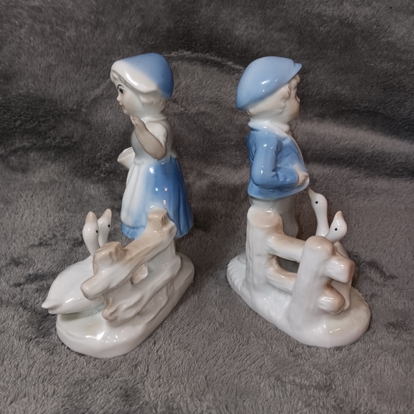 Unique Vintage | Accents | Vintage Lego Fine Porcelain Dutch Boy Girl ...